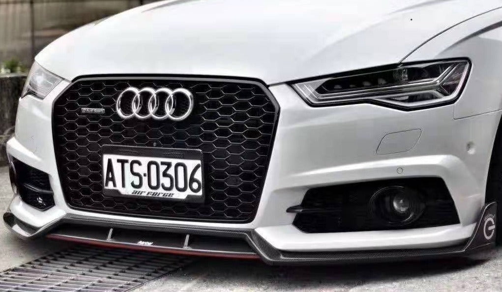 Karbel Carbon Dry Carbon Fiber Front Lip for Audi S6 & A6 S-Line & A6 ...