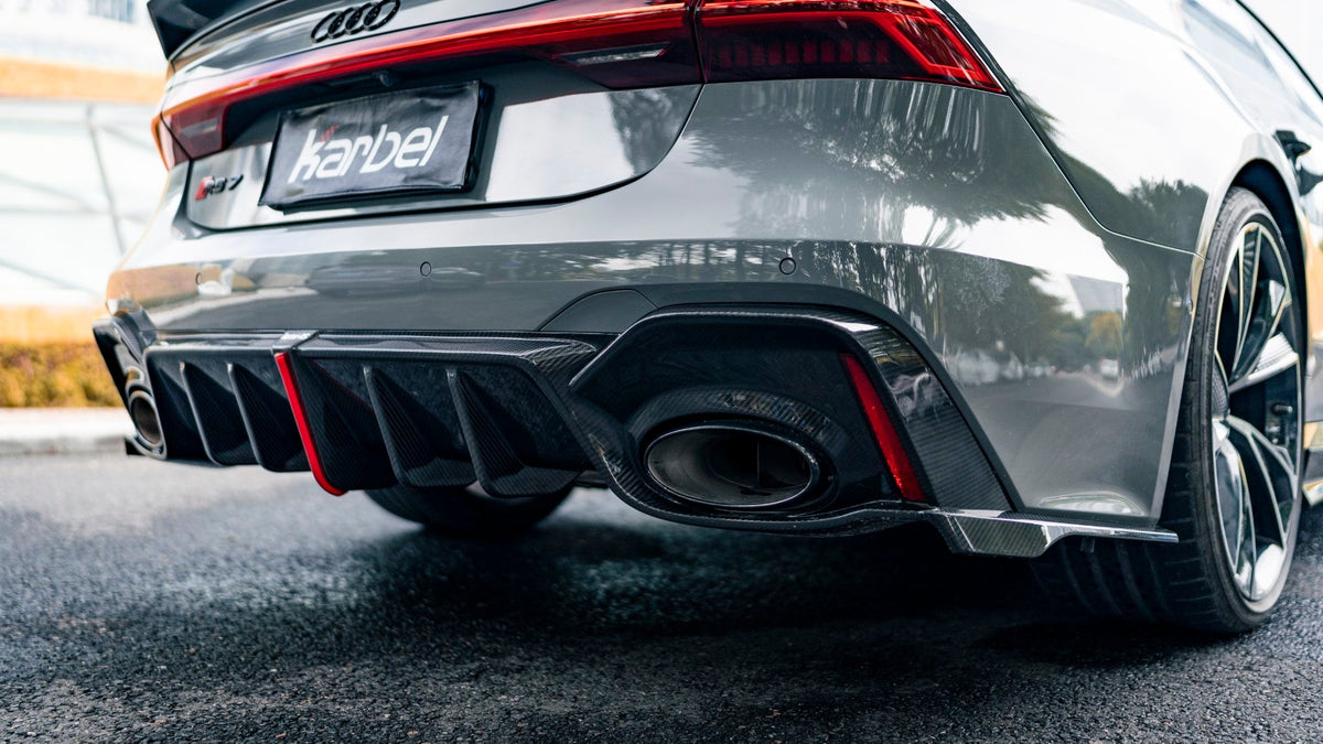 Karbel Carbon Fiber Rear Diffuser for Audi RS7 RS6 C8 2020-ON ...